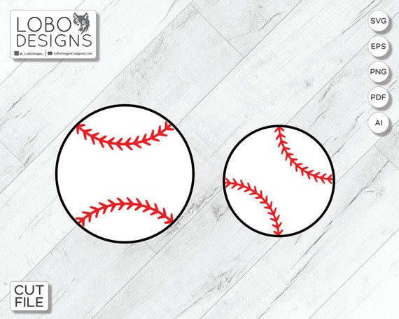 Cut File / Laser File Hand-drawn Baseball & Softball SVG | Etsy