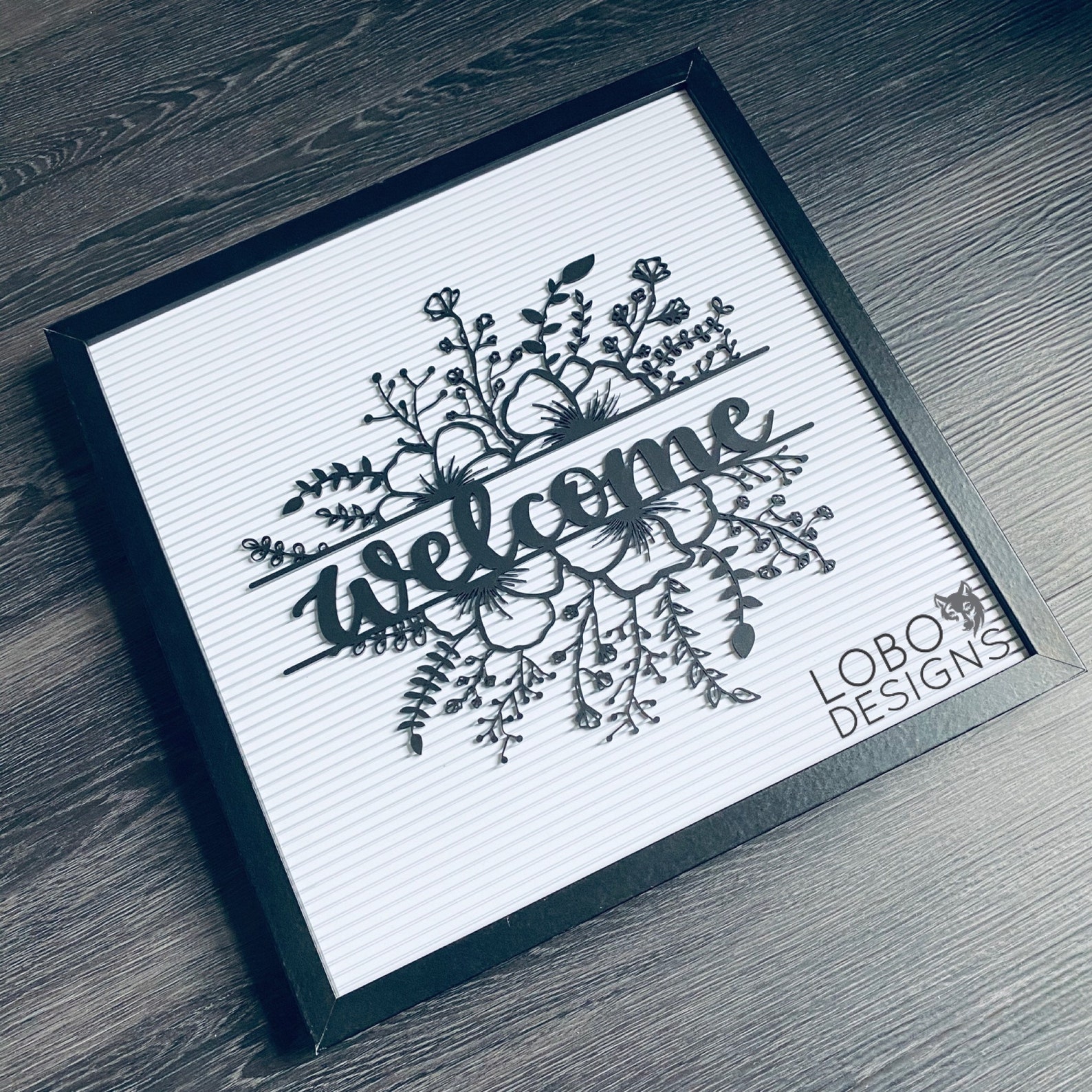 Split Floral SVG, Split Floral File, Floral Cut File, Floral SVG ...