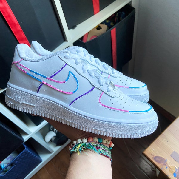 Rainbow Nike Air Force 1 - Etsy