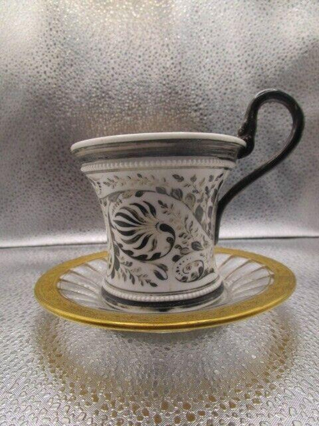 KPM Scepter Antique Cup With Heisey Pressed Glass Dish [170B] - Etsy