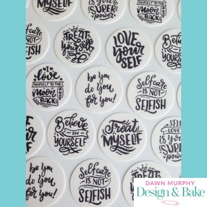 Positive Messages Mental Health Awareness Event Edible Toppers ...