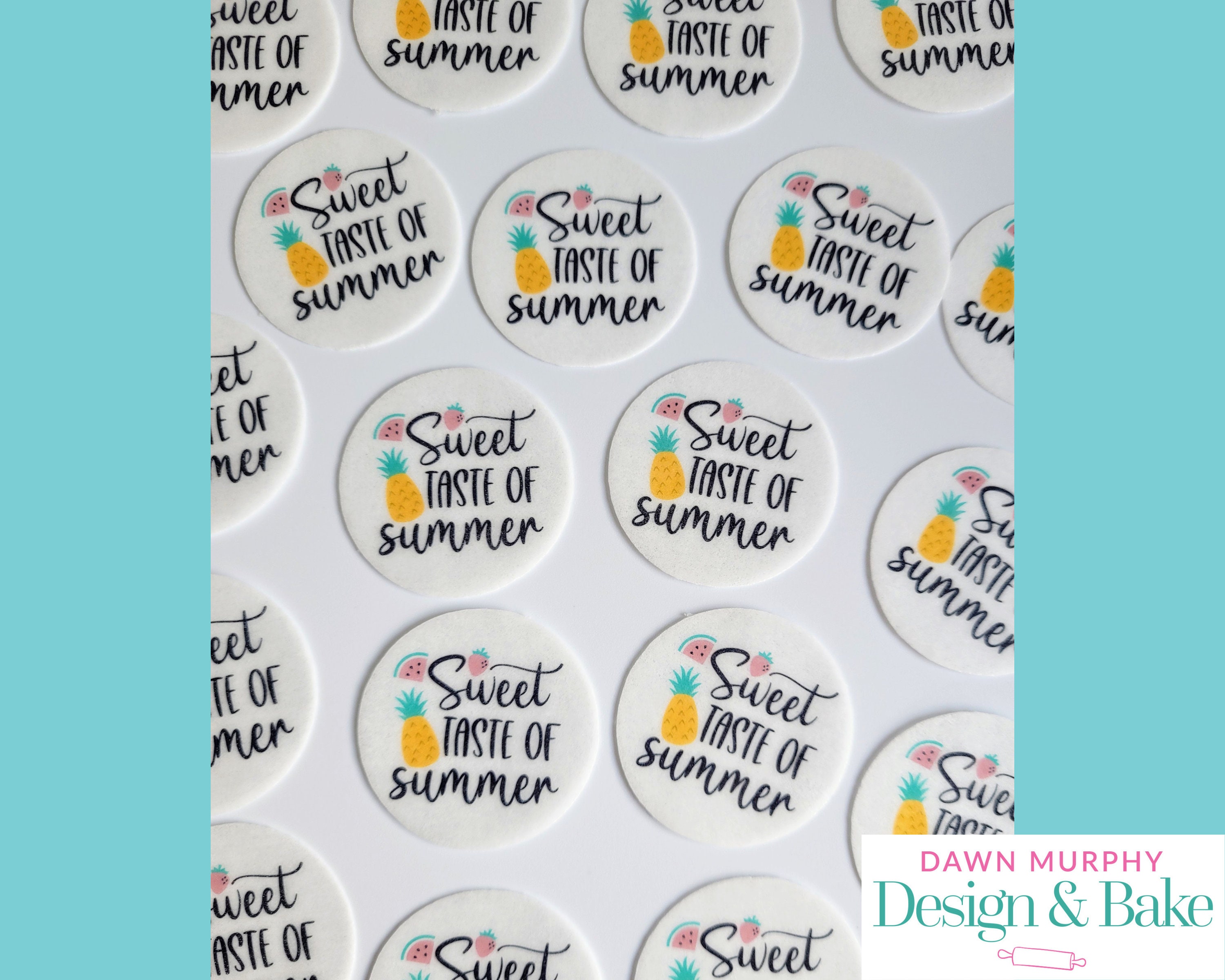 Drinks Floaters Wafer Paper Toppers Summer Party Cocktails Mocktails ...