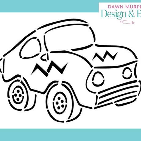 Race Car Stencil - Etsy UK