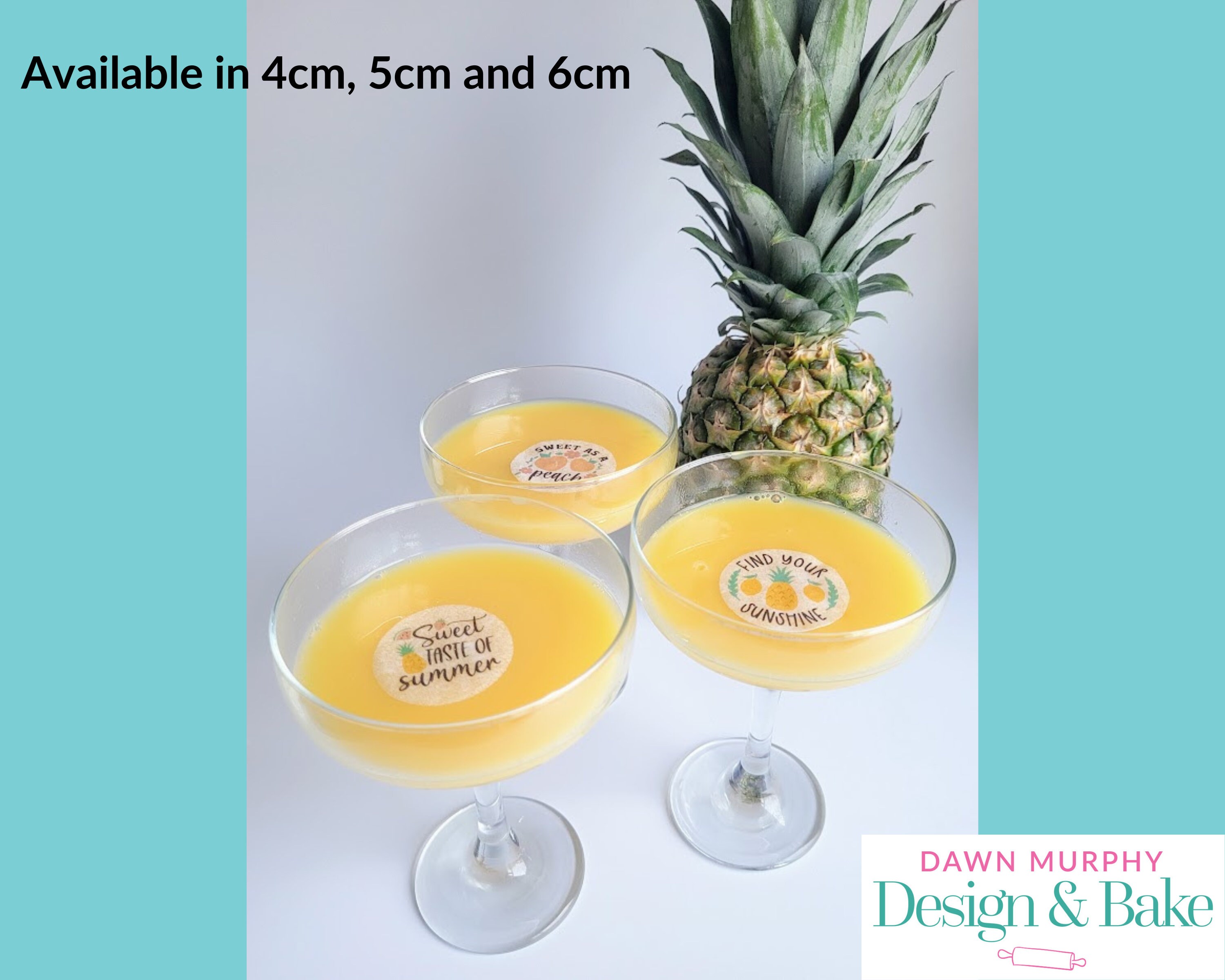 Drinks Floaters Wafer Paper Toppers Summer Party Cocktails Mocktails ...