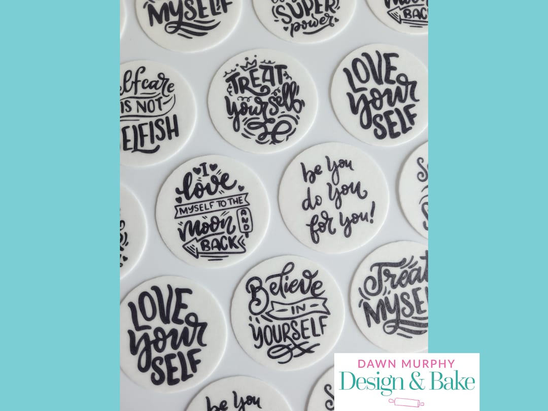 Positive Messages Mental Health Awareness Event Edible Toppers ...