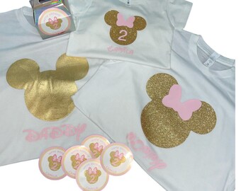 Personalised Minnie Mouse Birthday Party Thank You Stickers - Etsy UK