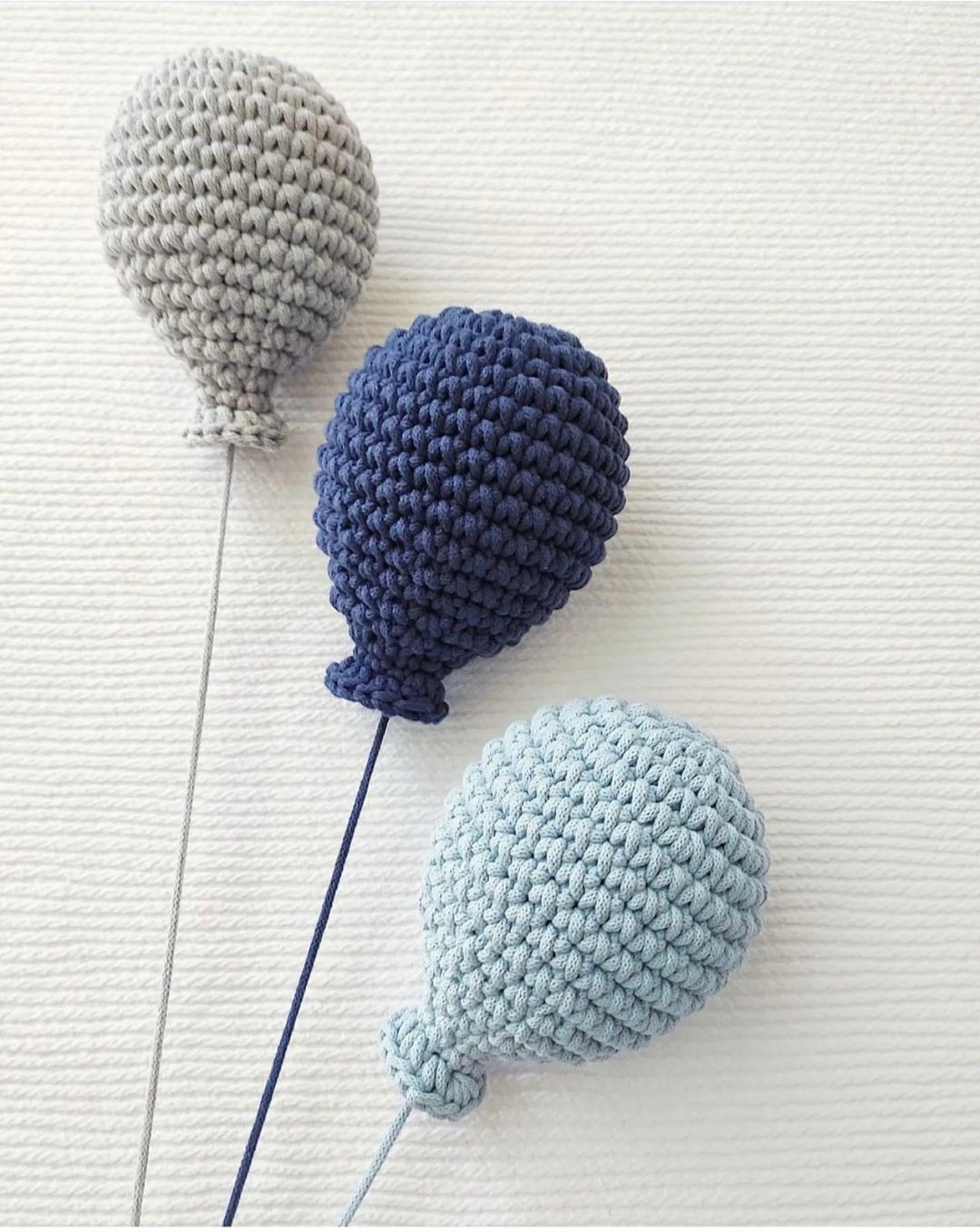Crochet Balloons 3D Wall Decorationnursery Decornordic - Etsy