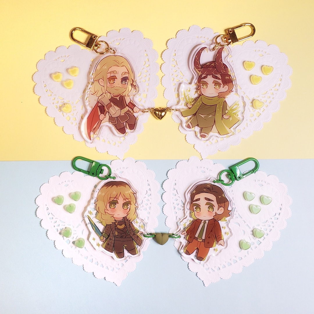 Loki Magnetic Heart Charms - Etsy