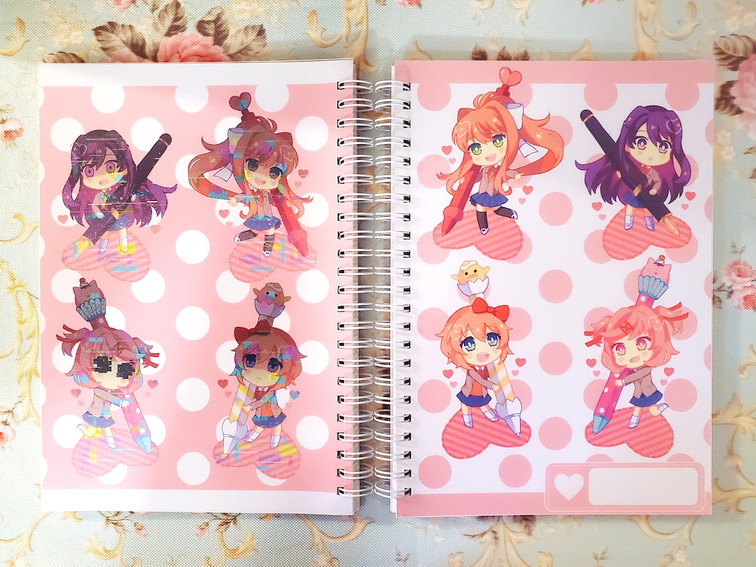 Doki Doki Literature Club Reusable Sticker Book - Etsy