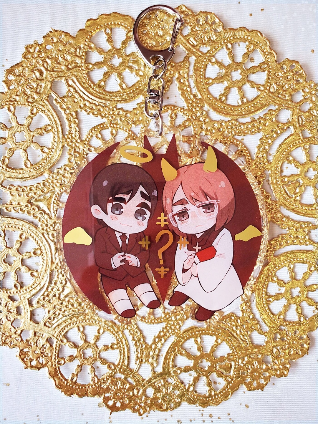 Kid Bruce & Edward 3 Inch Gold Foil Charm - Etsy