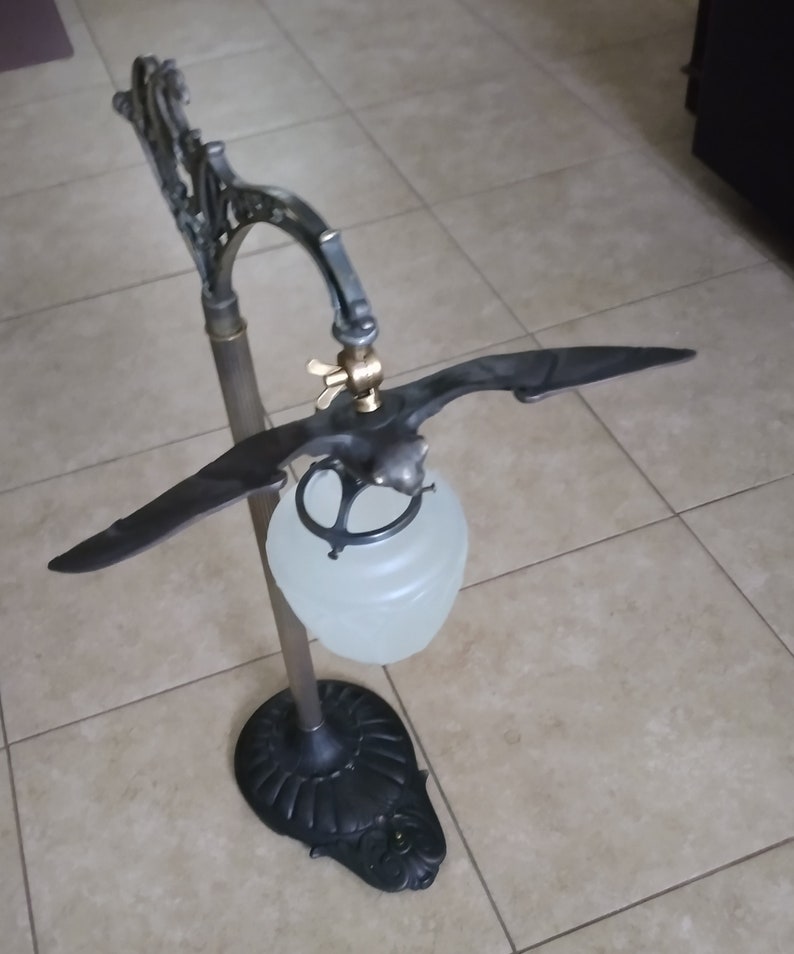 TL Fabulous BAT Gothic Table Lamp Solid Bronze Artist-made USA | Etsy