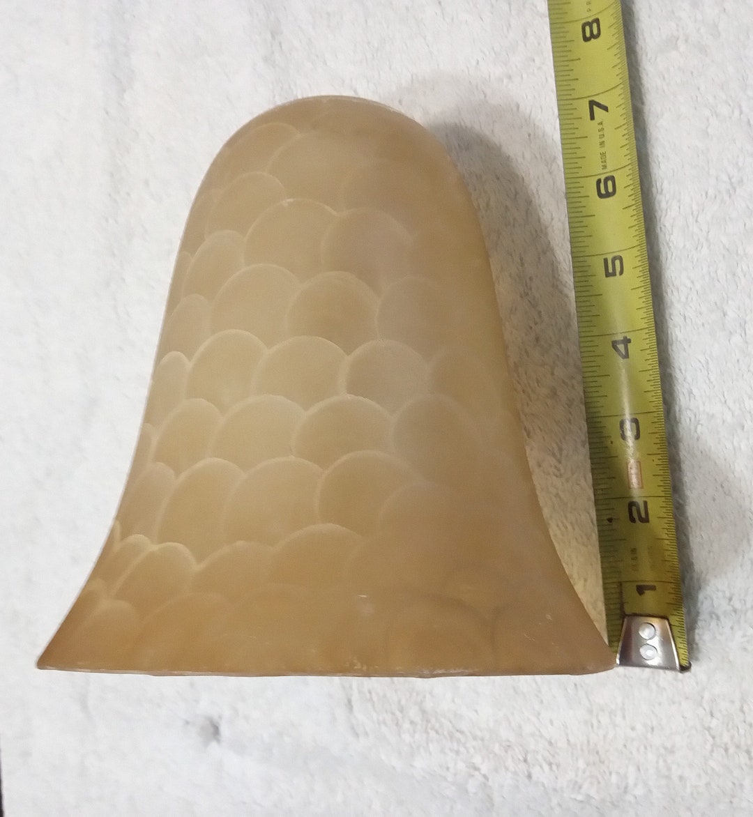 RARE Unsigned Fishscale Art Glass Shade Super Condition Large - Etsy