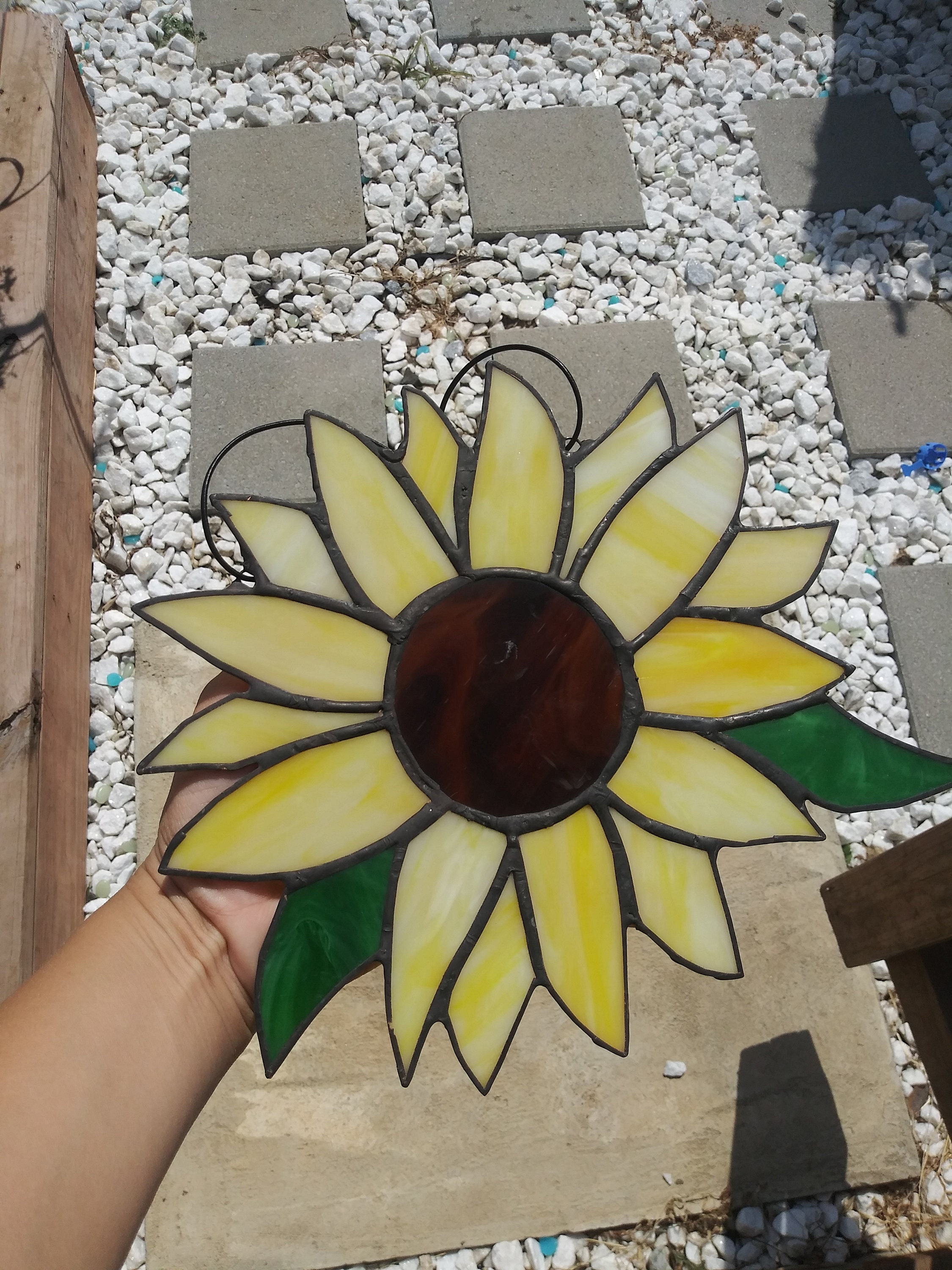 Sunflower Stained Glass 10in X 10in - Etsy