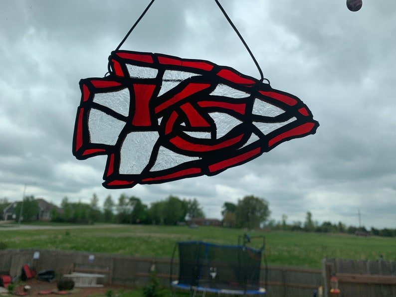 Kansas City Chiefs Stained Glass Arrowhead - Etsy