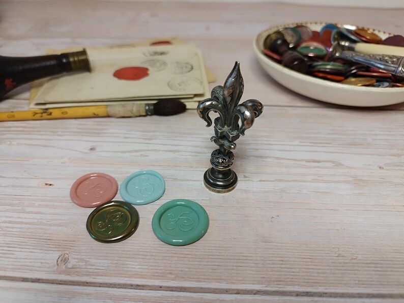 Antique Sealing Wax Seals. French Wax Stamp. - Etsy