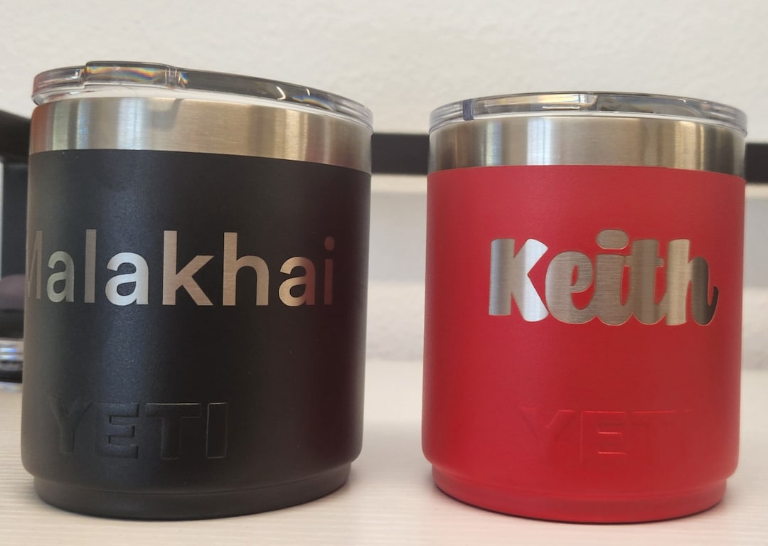 Custom Engraved YETI Rambler 10 Oz Lowball, Vacuum Insulated, Stainless ...