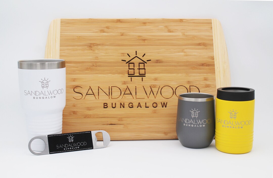 Airbnb VRBO Short Term Rental Gift Set - Cutting Board - Cups - Bottle ...