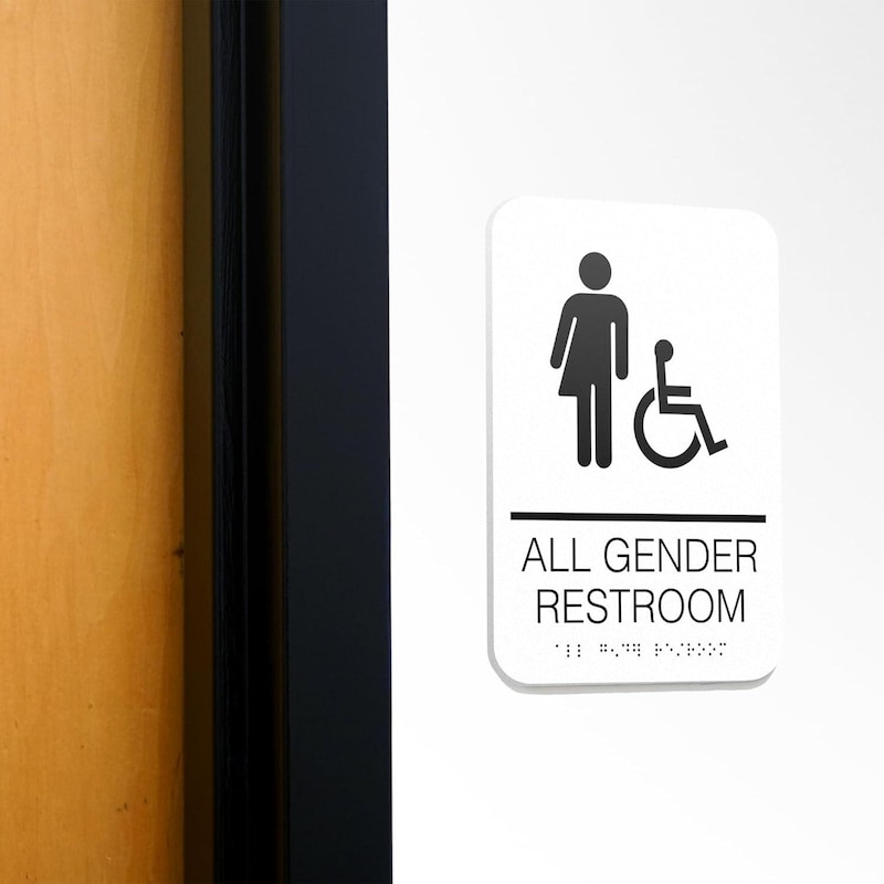 All Gender Restroom Sign - Etsy