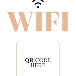 5x7 Acrylic Wifi QR Code Stand - Perfect for Airbnbs - Hassle-free ...