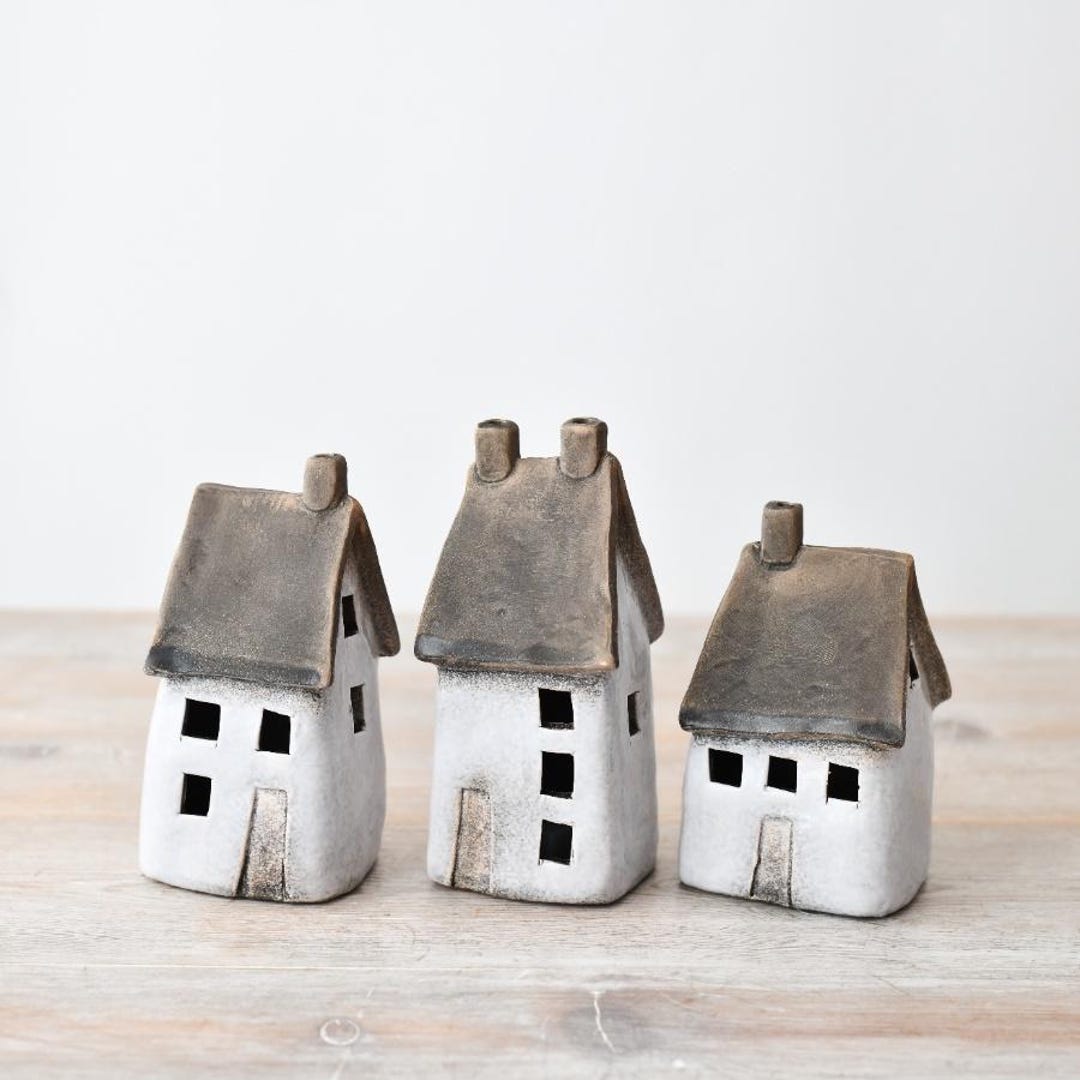 Rustic Windlight LED Houses, Many Options - Etsy UK