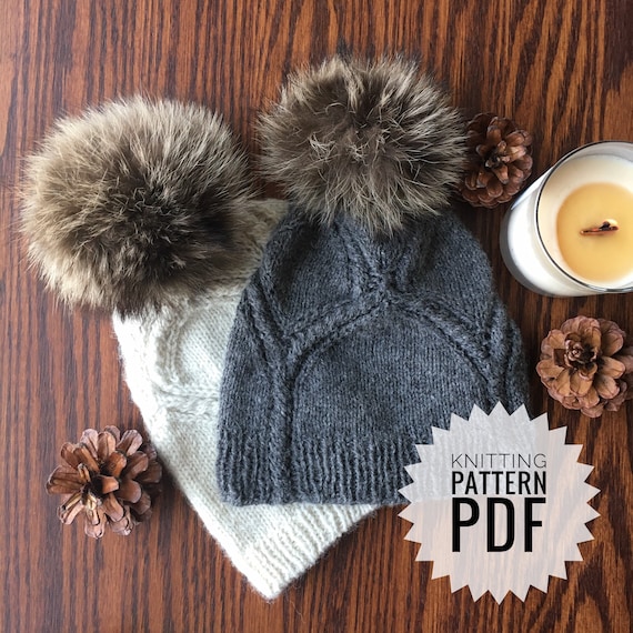 Gothic Arches Hat Knitting Pattern Beanie Knitting Pattern - Etsy