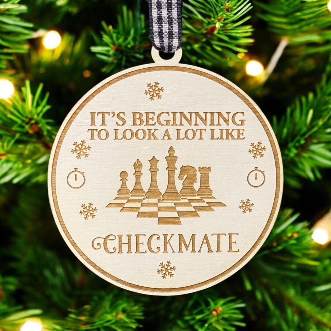 Checkmate Ornament | Chess Player Gift | Chess Gift | Chess Team Gift ...