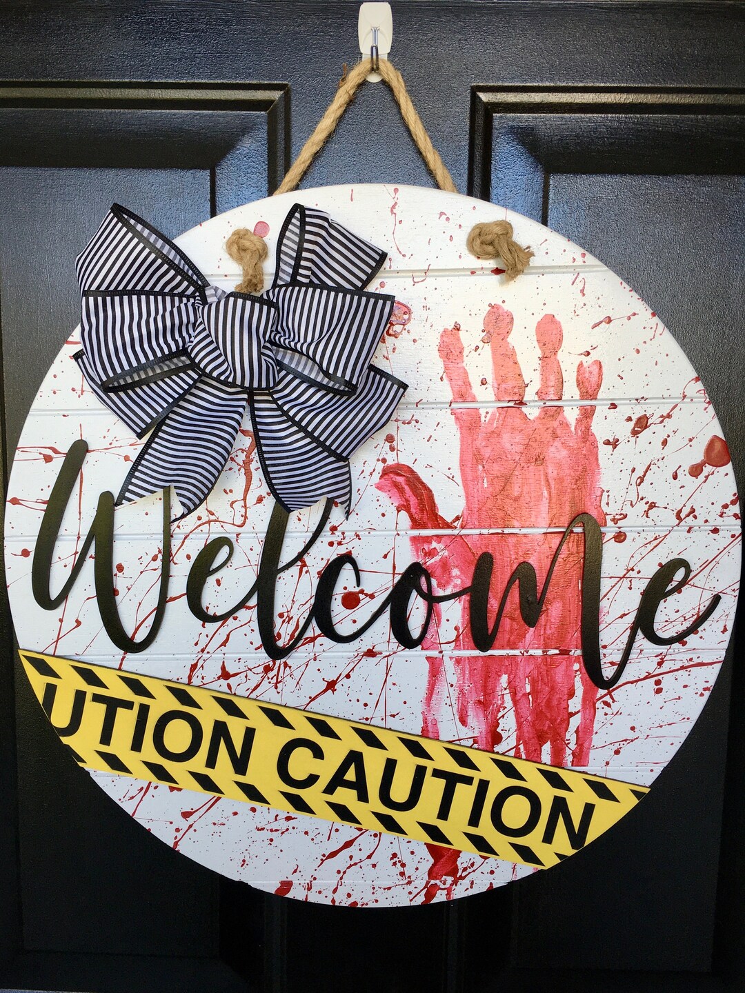 Bloody Welcome Sign - Etsy