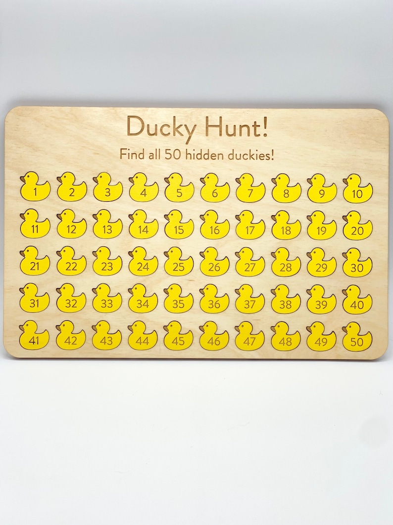 Duck Hunt | Ducky Hunt 50 or 100 Piece Numbered Rubber Ducky Puzzle ...