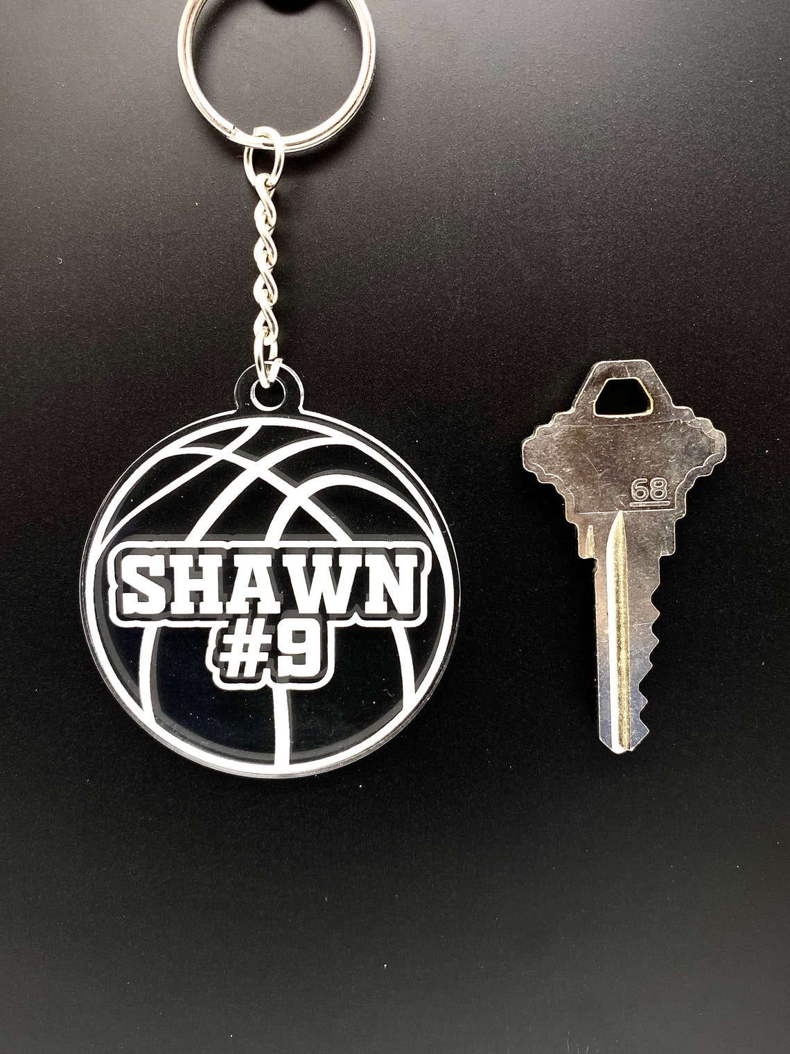 Basketball Keychains Personalized Sports Keychains Team - Etsy