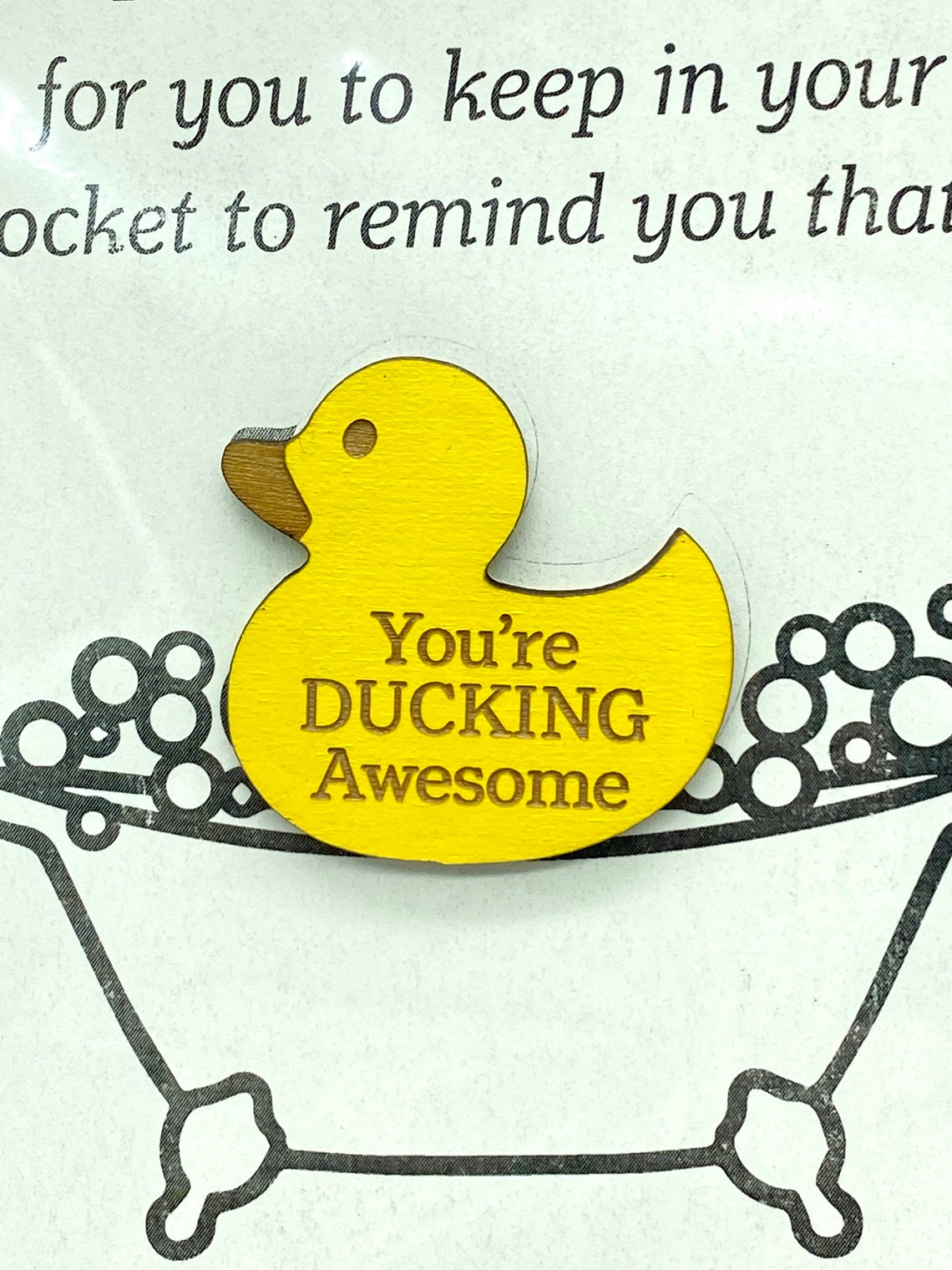 Pocket Duck | You’ve Been Ducked | You’re Ducking Awesome - Etsy