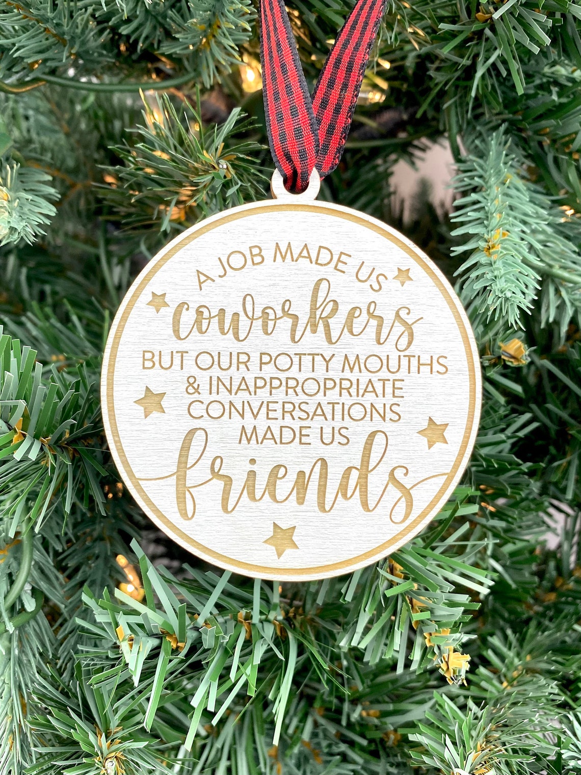 A Job Made Us Coworkers Ornament Funny Work Ornament - Etsy