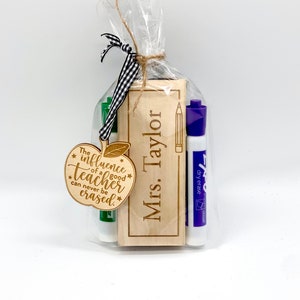 Teacher Eraser Gift Pencil Design / Personalized Teacher Gift / Teacher ...