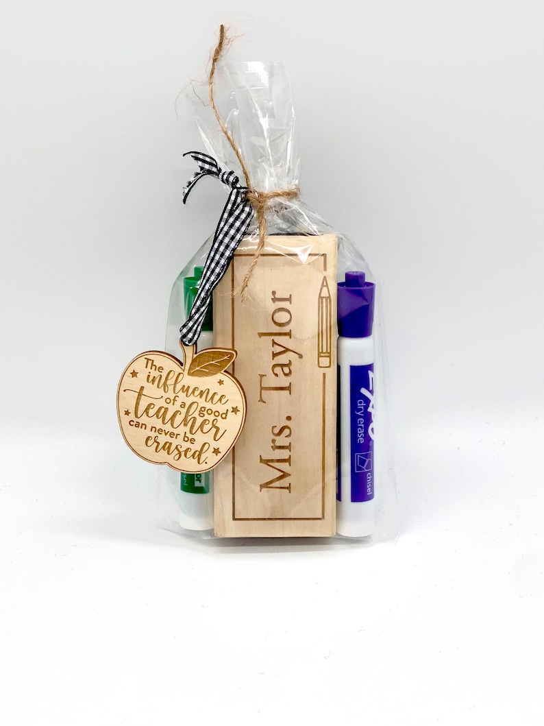 Teacher Eraser Gift Pencil Design / Personalized Teacher Gift / Teacher ...