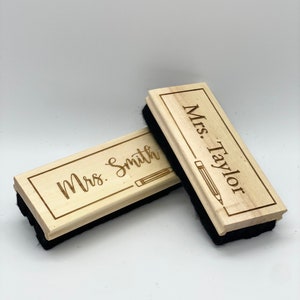 Teacher Eraser Gift Pencil Design / Personalized Teacher Gift / Teacher ...