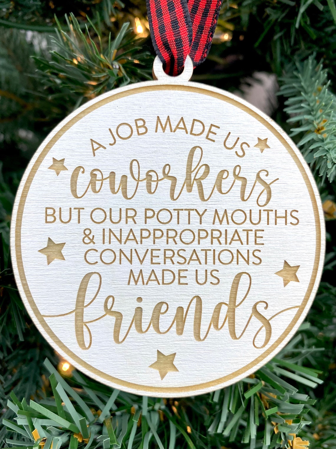 A Job Made Us Coworkers Ornament Funny Work Ornament - Etsy