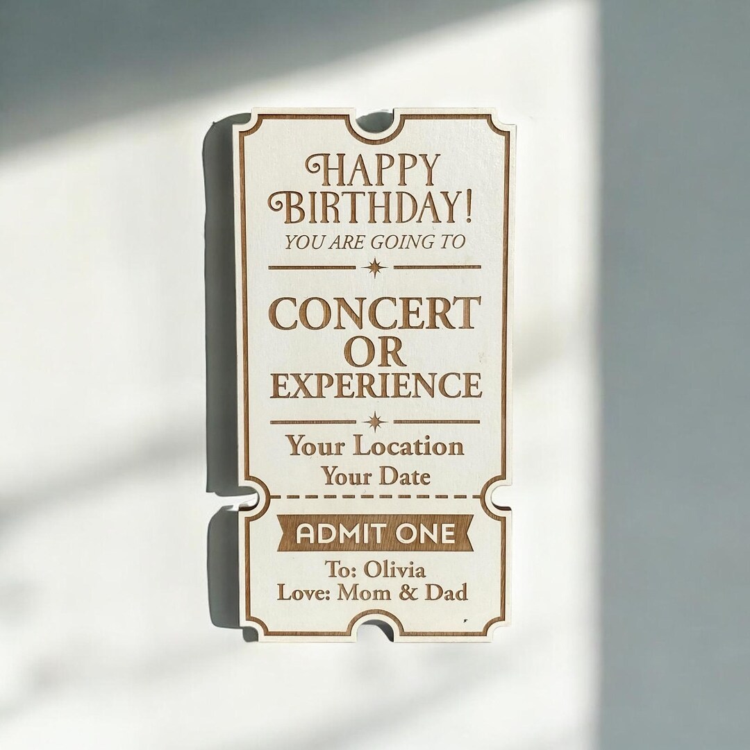Custom Admit One Ticket Magnet | Ticket Magnet | Personalized Event ...