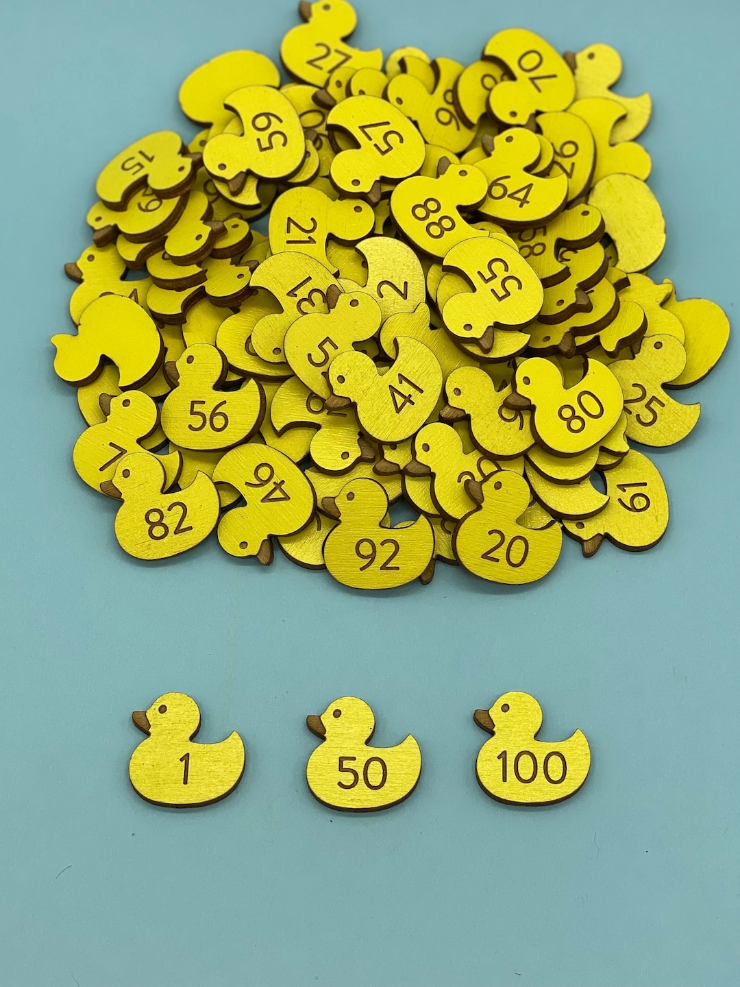 Duck Hunt Pieces | Ducky Hunt 50 or 100 Piece Numbered Rubber Ducky ...