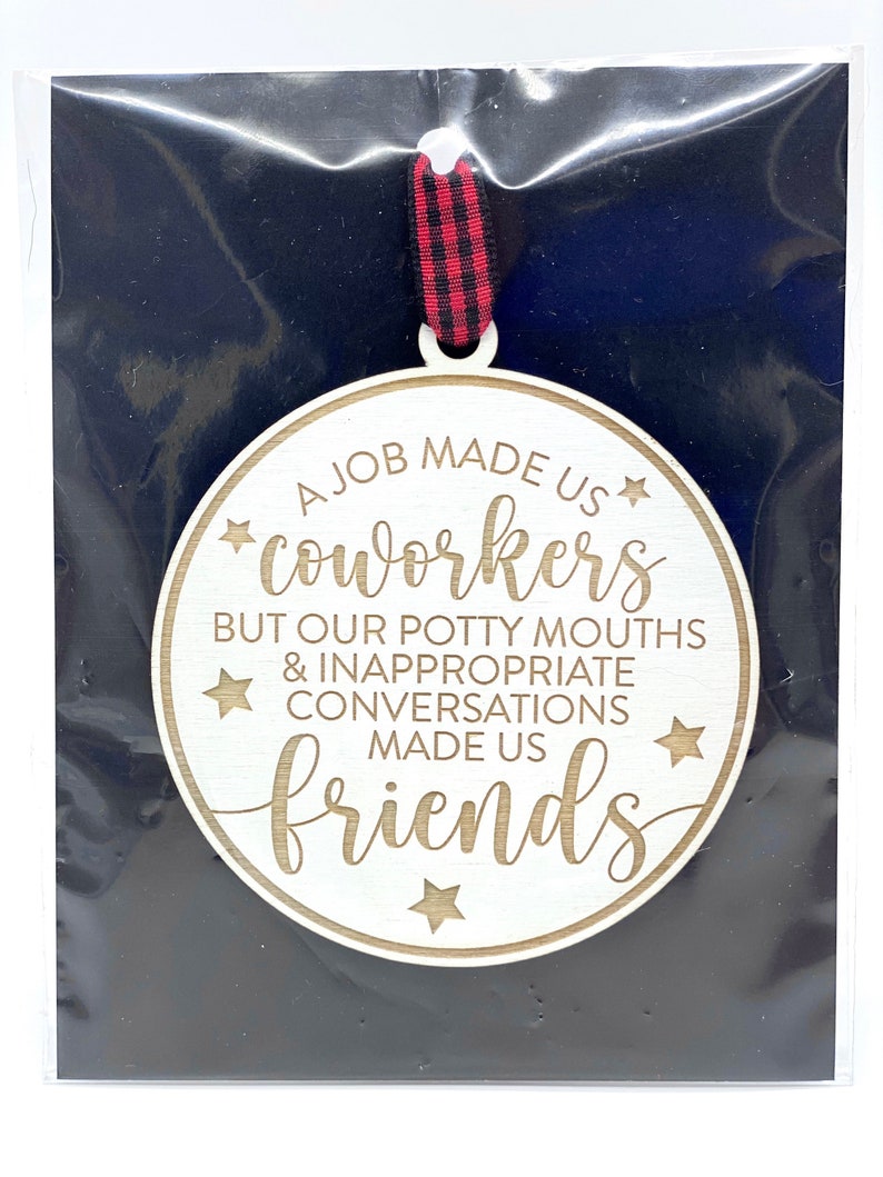 A Job Made Us Coworkers Ornament Funny Work Ornament - Etsy