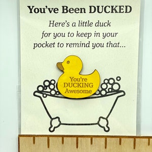 Pocket Duck | You’ve Been Ducked | You’re Ducking Awesome - Etsy