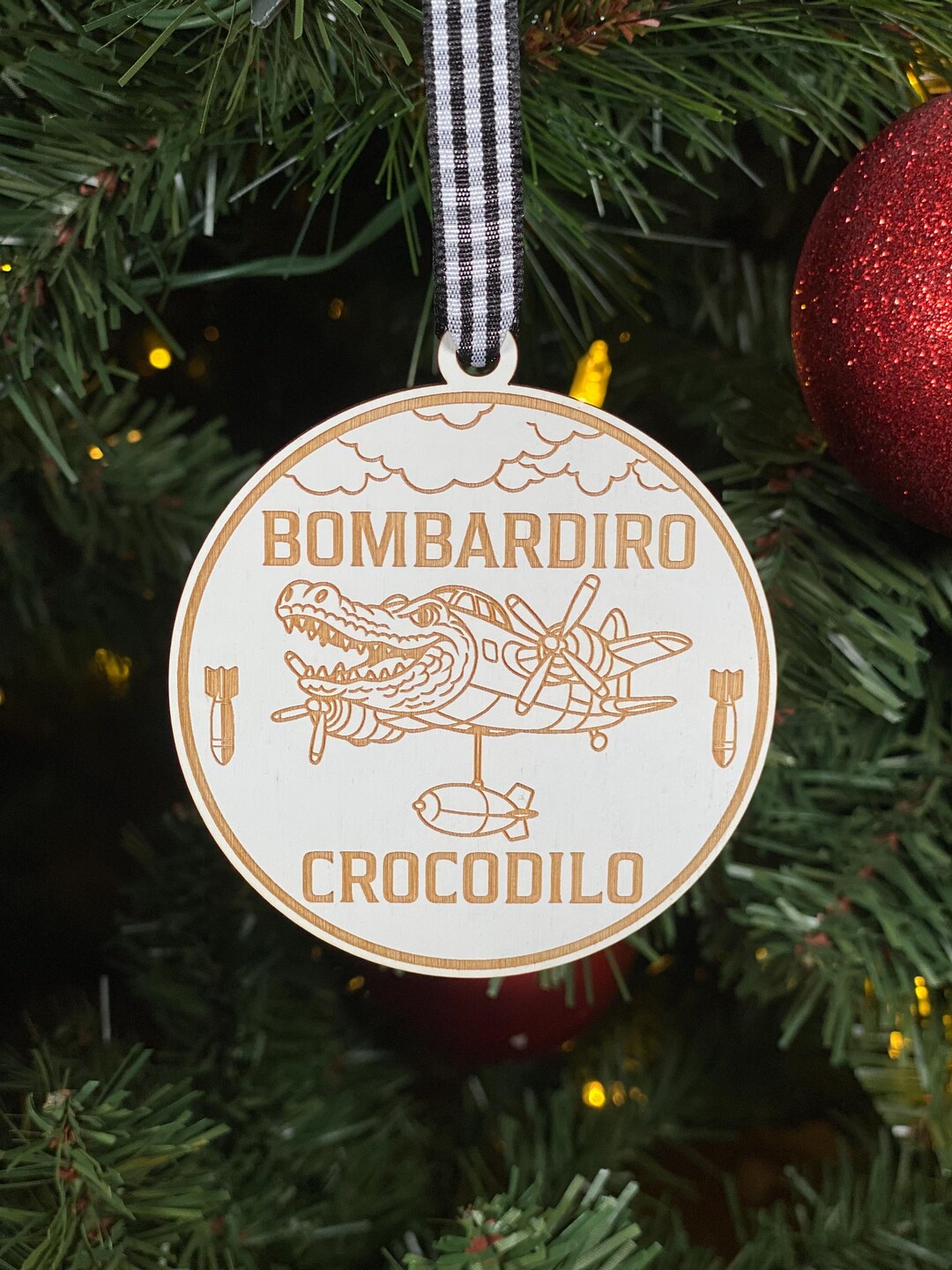 Bombadiro Crocodilo Ornament | Italian Brainrot Gift | Tiktok Ornament ...