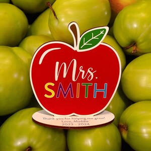 Teacher Appreciation Gift Desk Apple / Teacher Gift /teacher Tutor ...