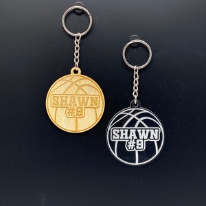 Basketball Keychains | Personalized Sports Keychains | Team Gift ...