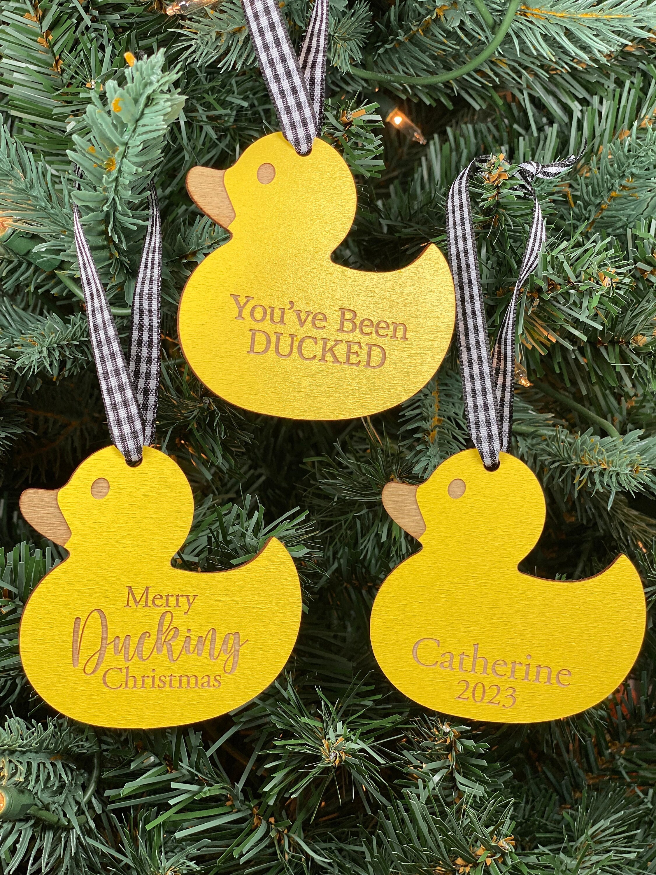 You’ve Been Ducked Ornament | Rubber Duck Ornament | Ducky Ornament ...
