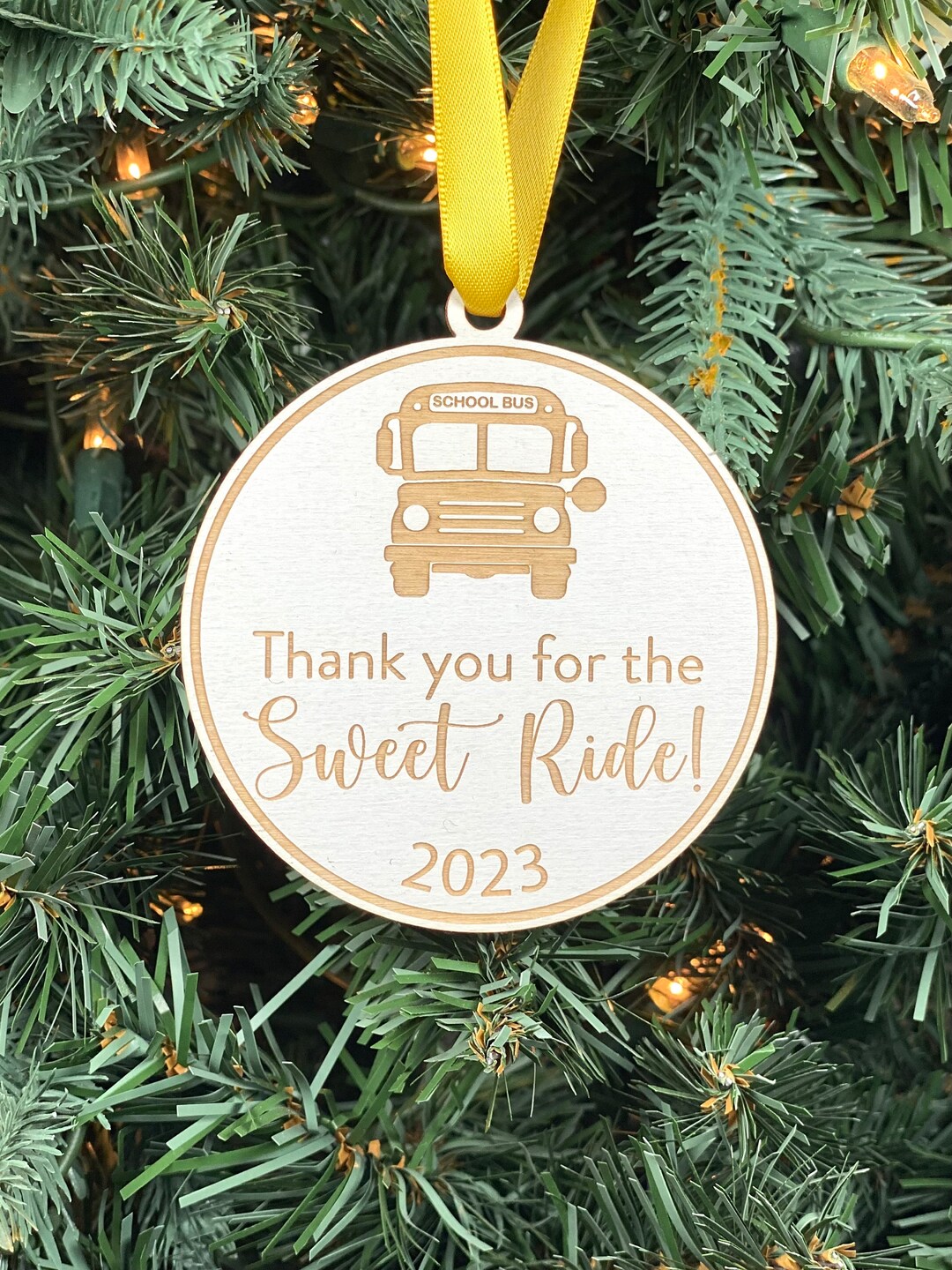 Bus Driver Ornament | Thank You for the Sweet Ride Ornament | Bus ...
