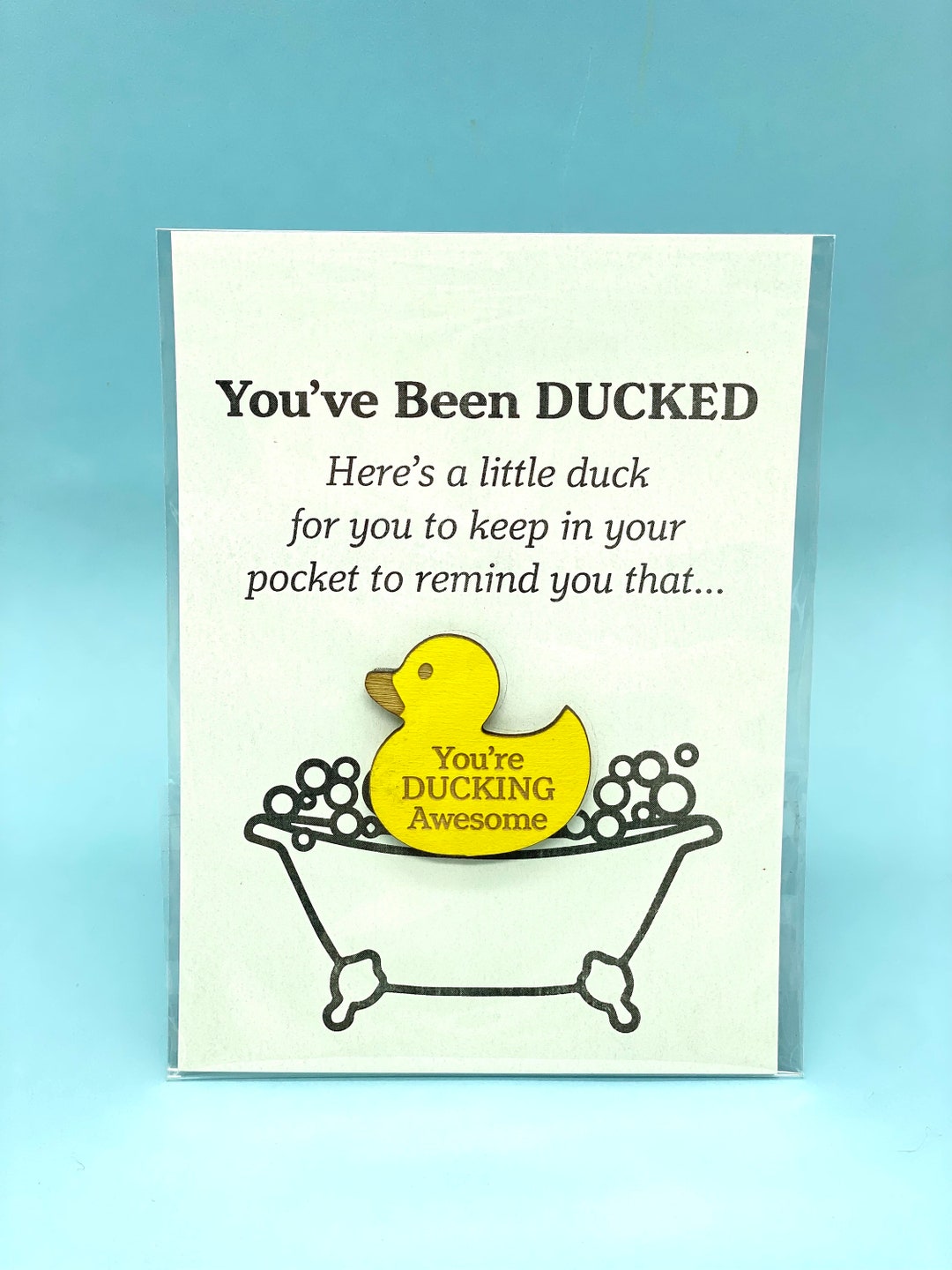 Pocket Duck | You’ve Been Ducked | You’re Ducking Awesome - Etsy