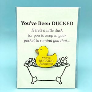 Pocket Duck | You’ve Been Ducked | You’re Ducking Awesome - Etsy