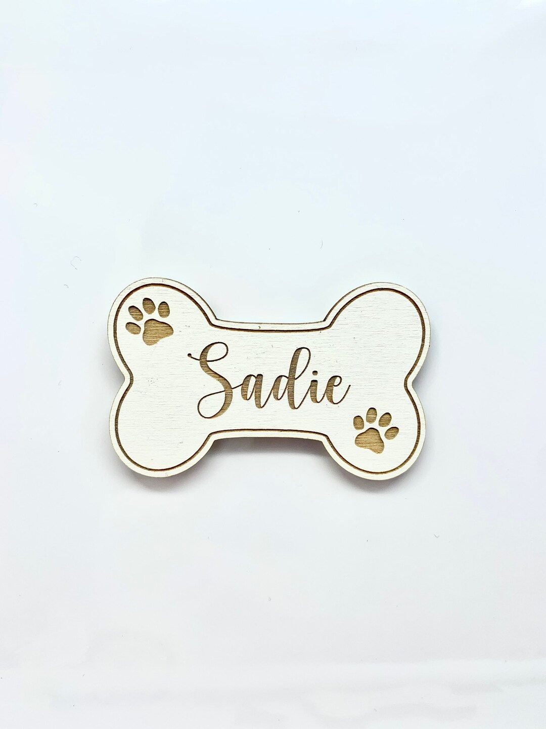 Dog Magnet | Custom Pet Name Magnet | Dog Bone Shape | Gift for Animal ...
