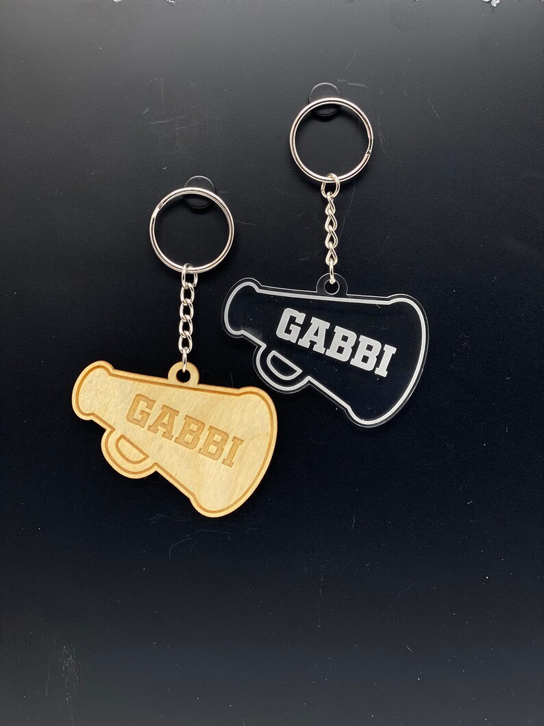 Cheerleader Keychains Personalized Sports Keychains Team - Etsy