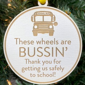 Bus Driver Ornament | These Wheels Are Bussin’ Ornament | School Ornament | 2025 Ornament | 2025 ...