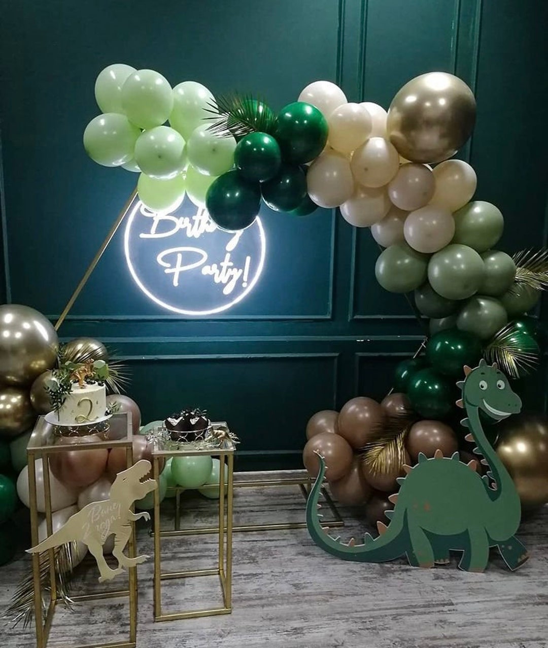 Dino Balloon Garland,dinosaur Party,t Rex Balloon,dinosaur Backdrop ...